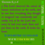 Genesis 6. Why Noah built an ark. - My Pocketful of Thoughts